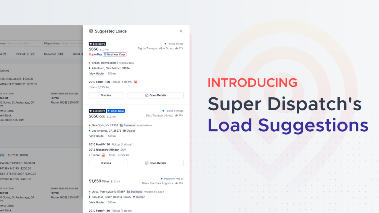 Turbocharging Your Transport: Super Dispatch's Enhanced Load Suggestions for Car Haulers - Super ...