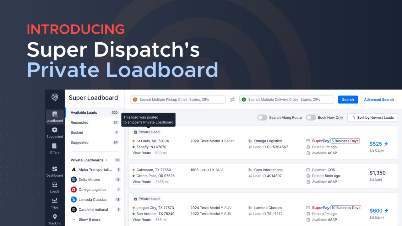 Introducing Super Dispatch's Private Loadboard: Revolutionizing Auto Transport - Super Dispatch